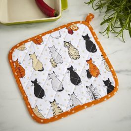 Cats in waiting pannenlap , Poezen en katten Ulster weavers